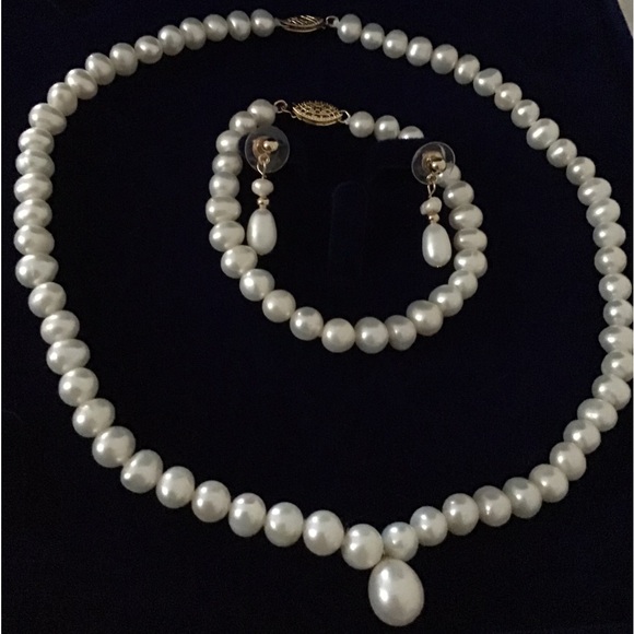 Jewelry | Brand New 8mm11mm 5a Natural White Freshwater Akoya Pearls ...